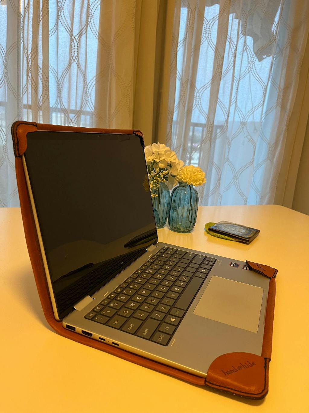 Leather Windows Laptop Cover - Hand and Hide LLC