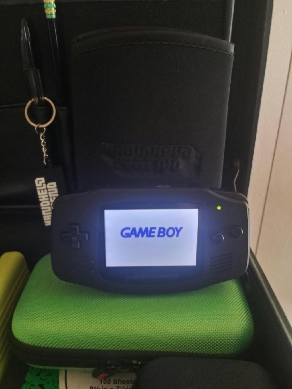 Game Boy Advance Ultimate Console - Black Out | Fully Modded GBA | Hand ...