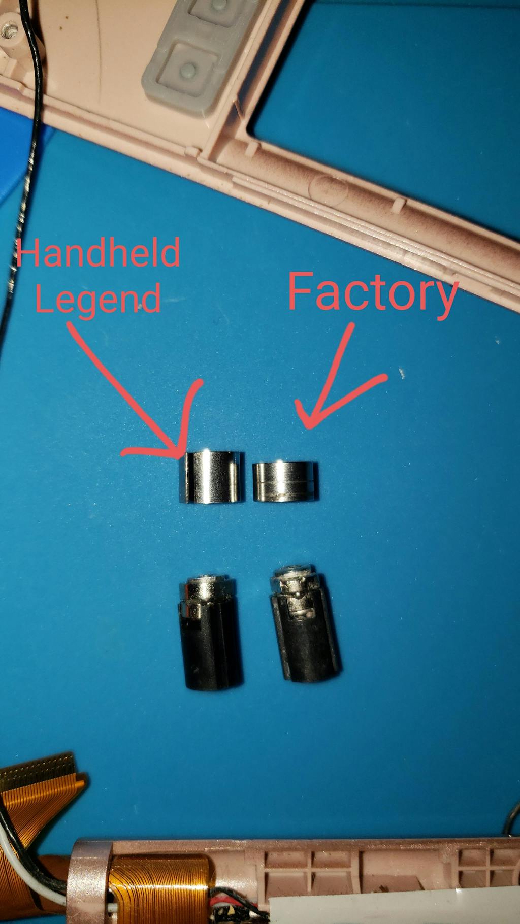 Nintendo DS Lite Hinge Replacement 2x | Hand Held Legend