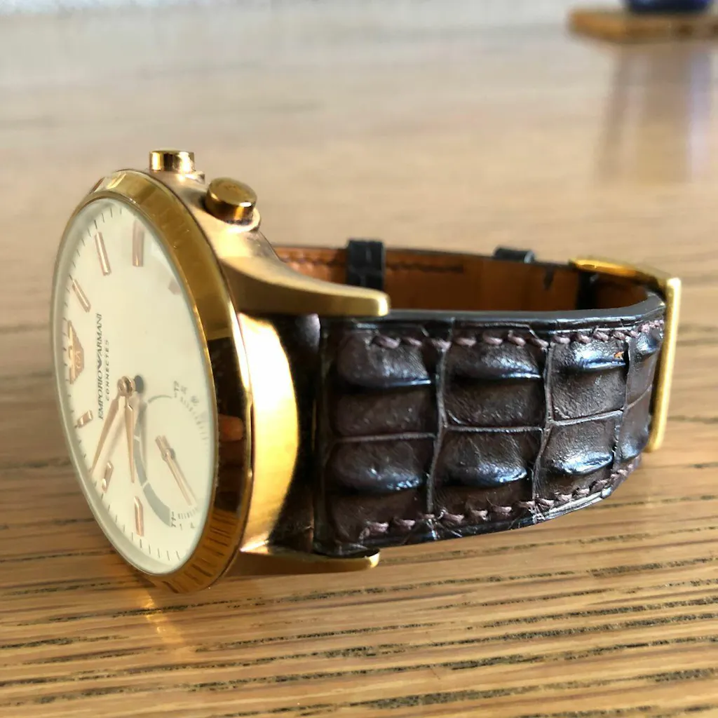 Brown Double Hornback Alligator Watch Strap | Handdn - Bespoke Watchstraps