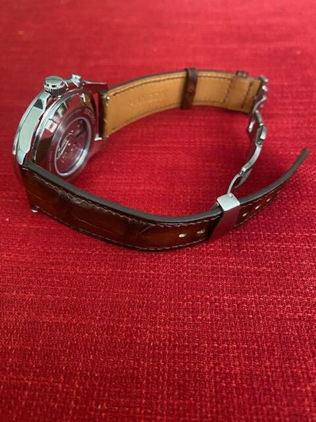 Patina Brown Alligator Leather Watch Strap | Handdn - Bespoke Watchstraps