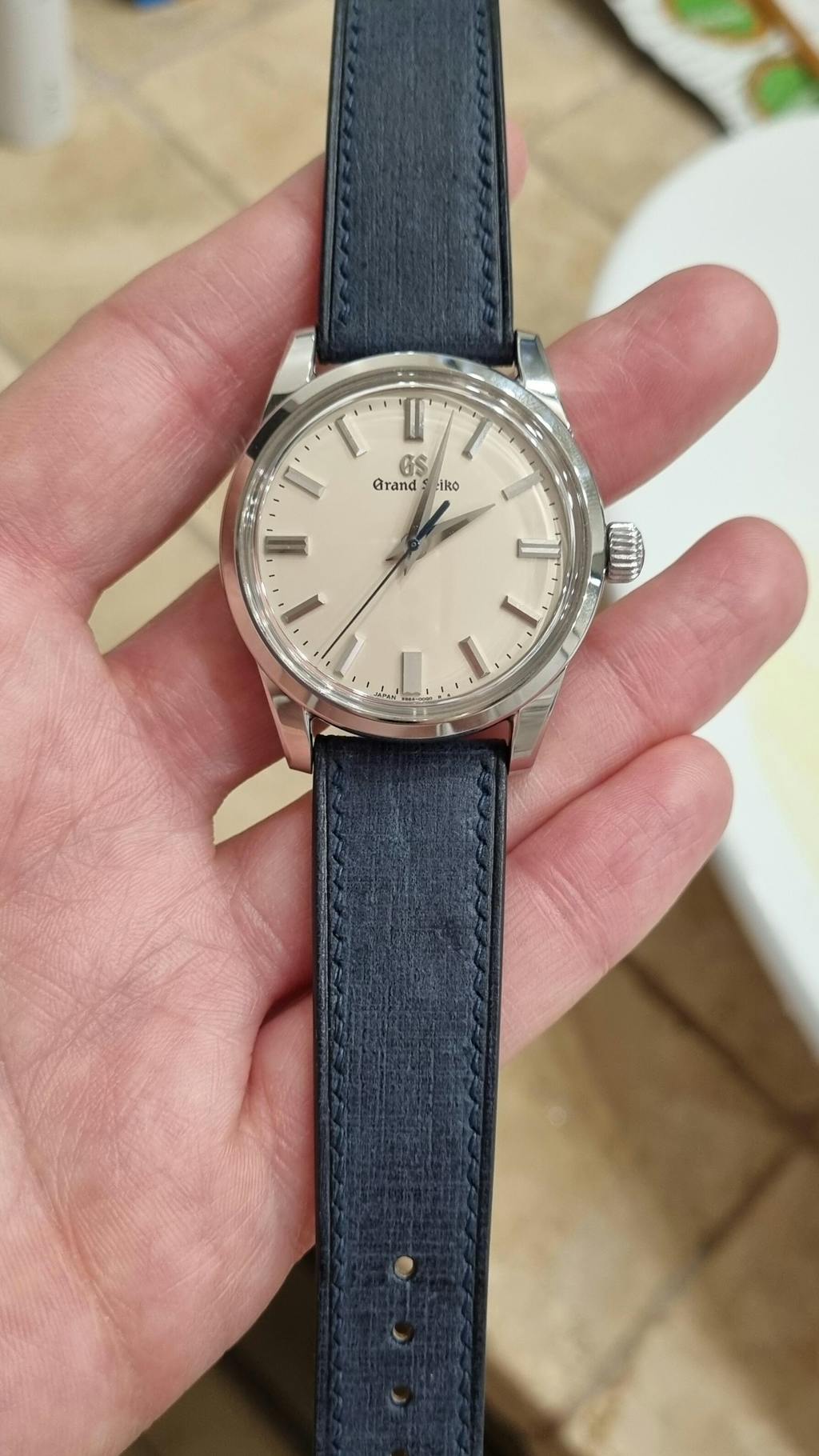 Navy Babele Leather Watch Strap | Handdn - Bespoke Watchstraps