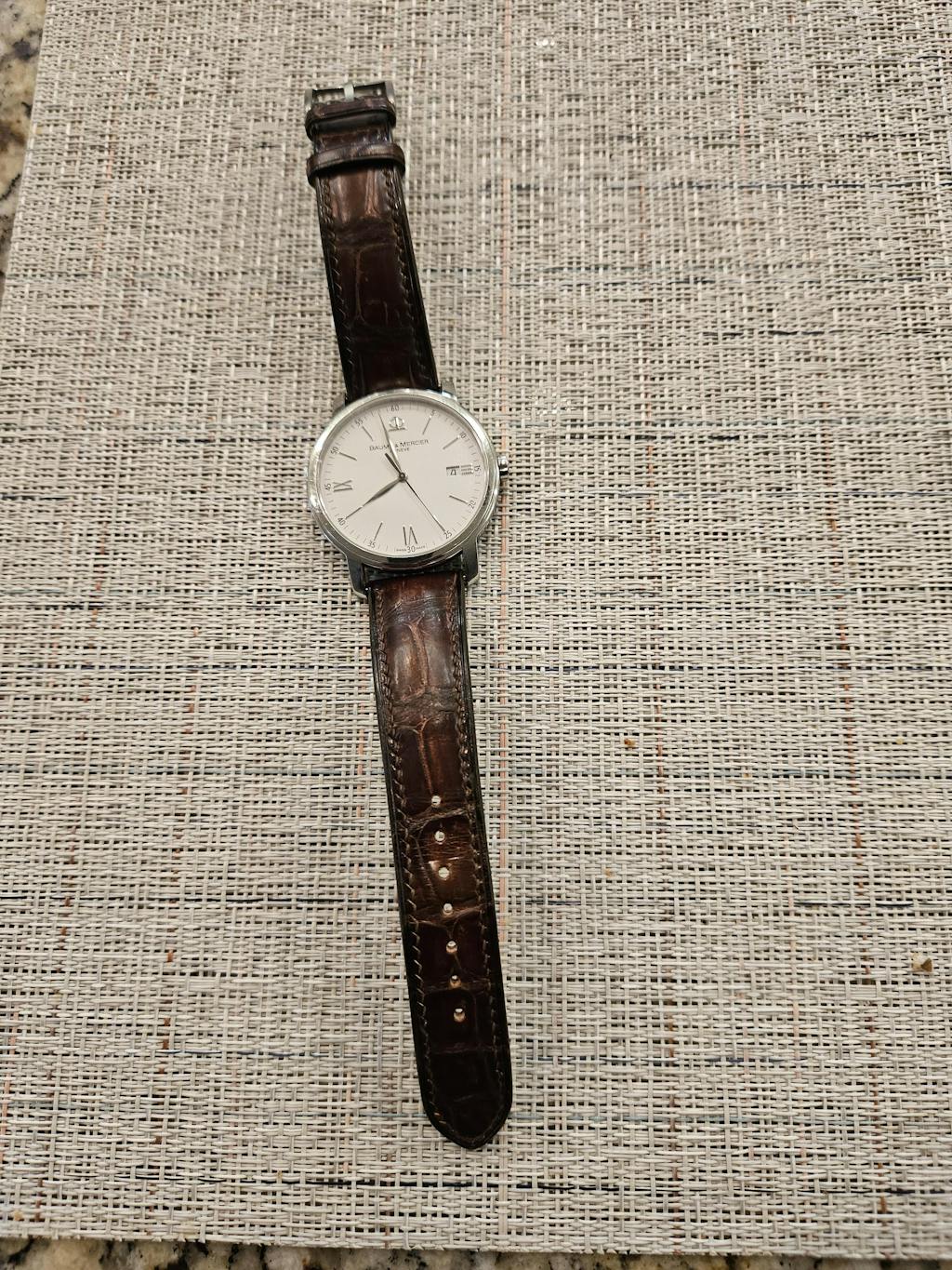 Patina Brown Alligator Leather Watch Strap | Handdn - Bespoke Watchstraps