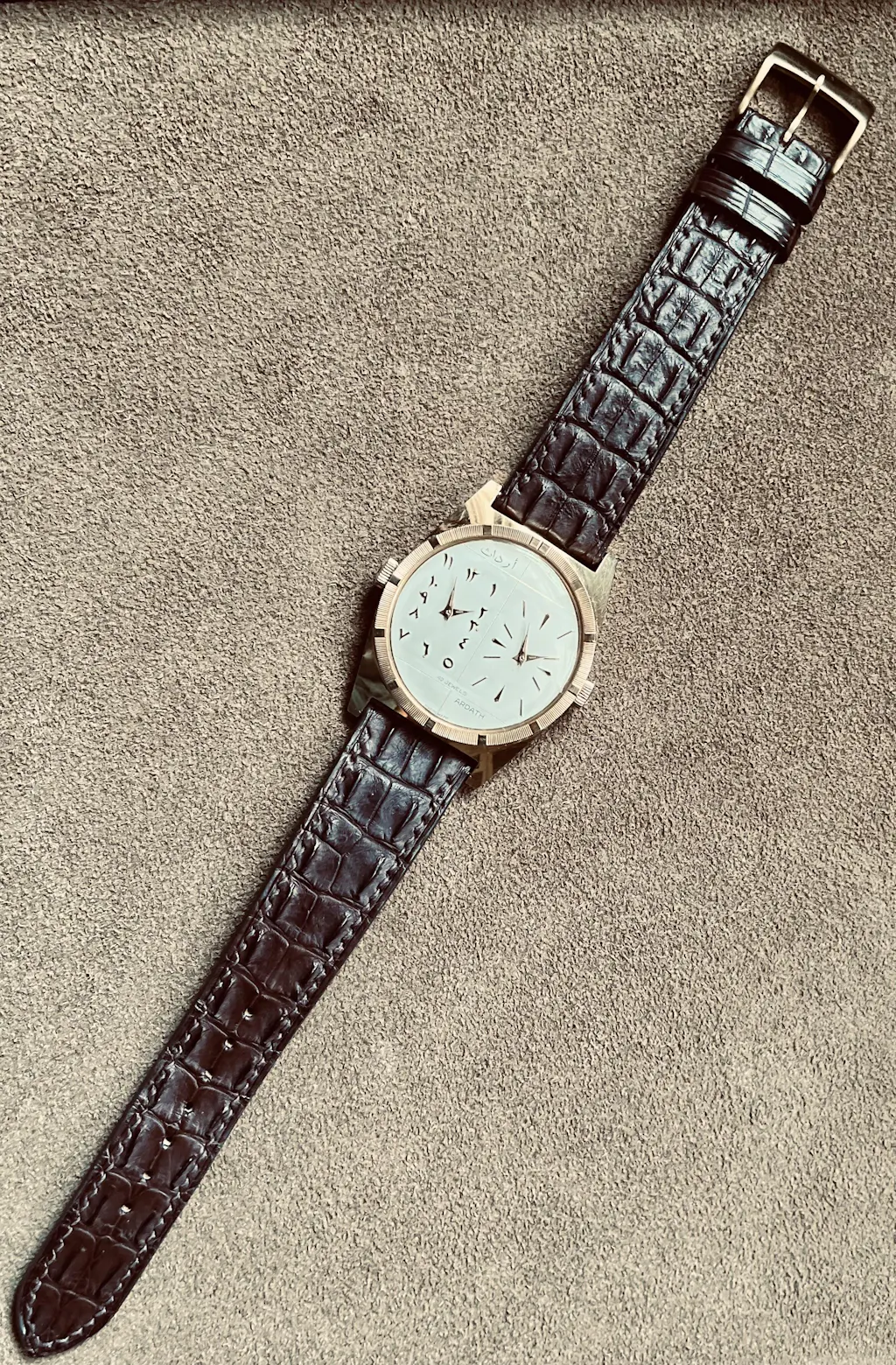 Brown Double Hornback Alligator Watch Strap | Handdn - Bespoke Watchstraps