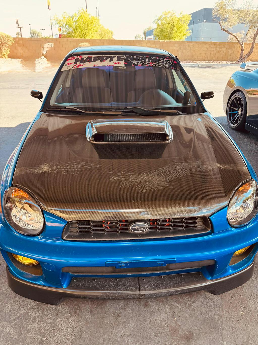 Happy Endings Windshield Banner | Rising Sun | Car Decal