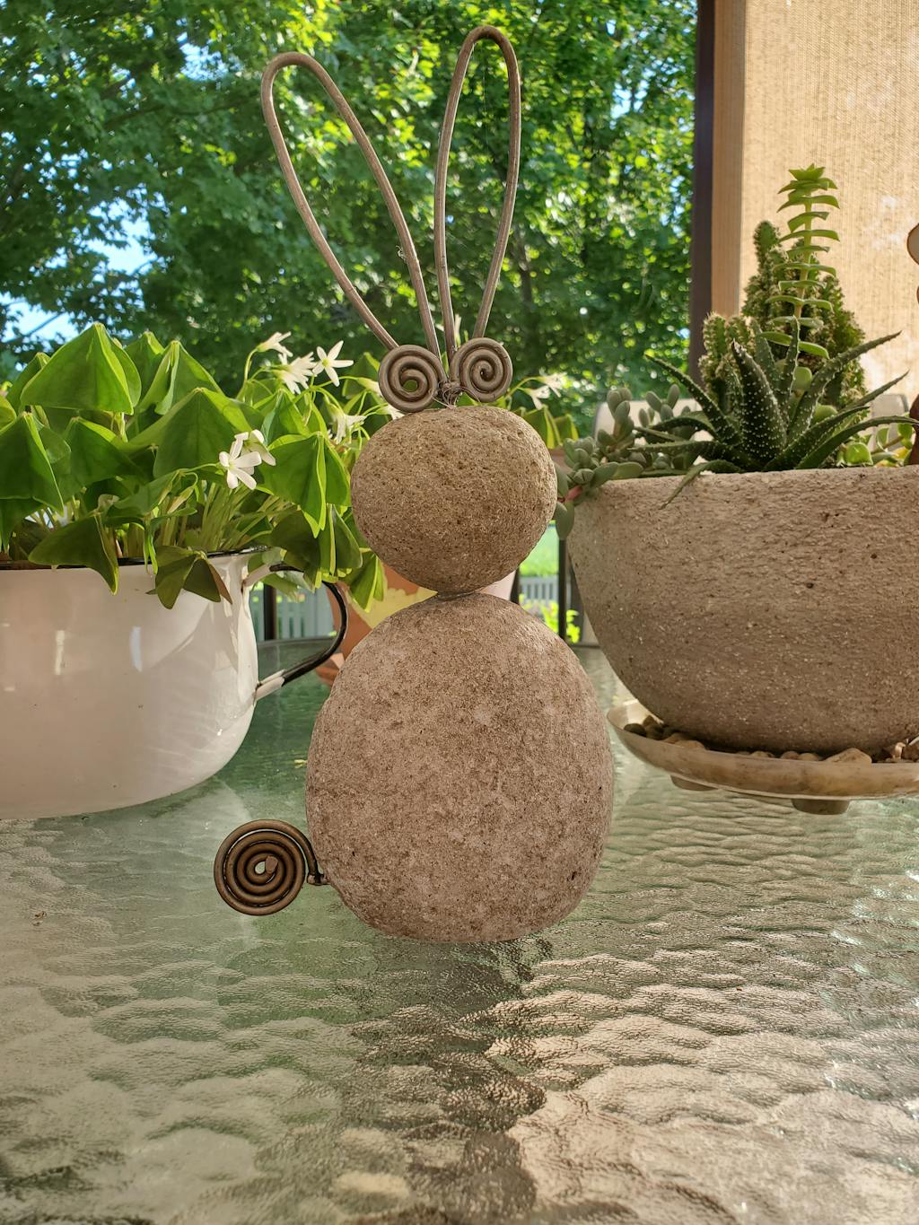Rabbit River Stone Critter Statue – Happy Gardens