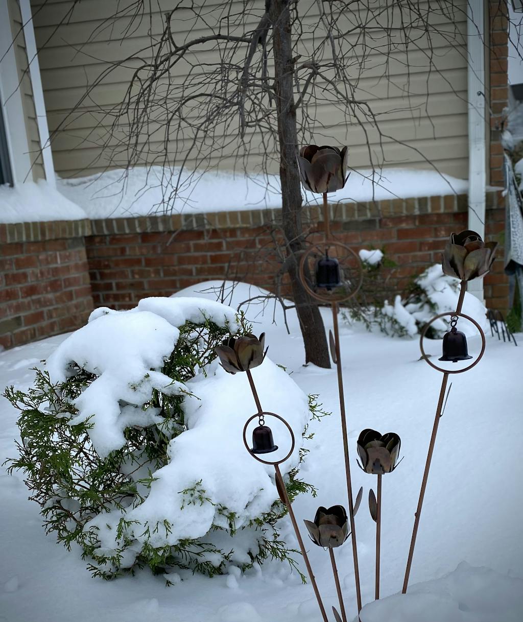 Garden Stake - Flamed Roses – Happy Gardens