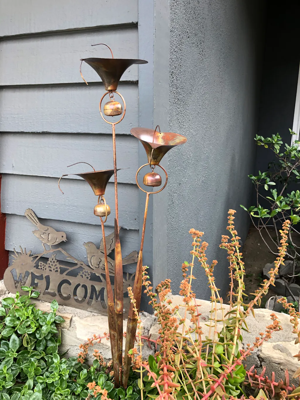 Triple Calla Lily Garden Decor Stake - New Item!