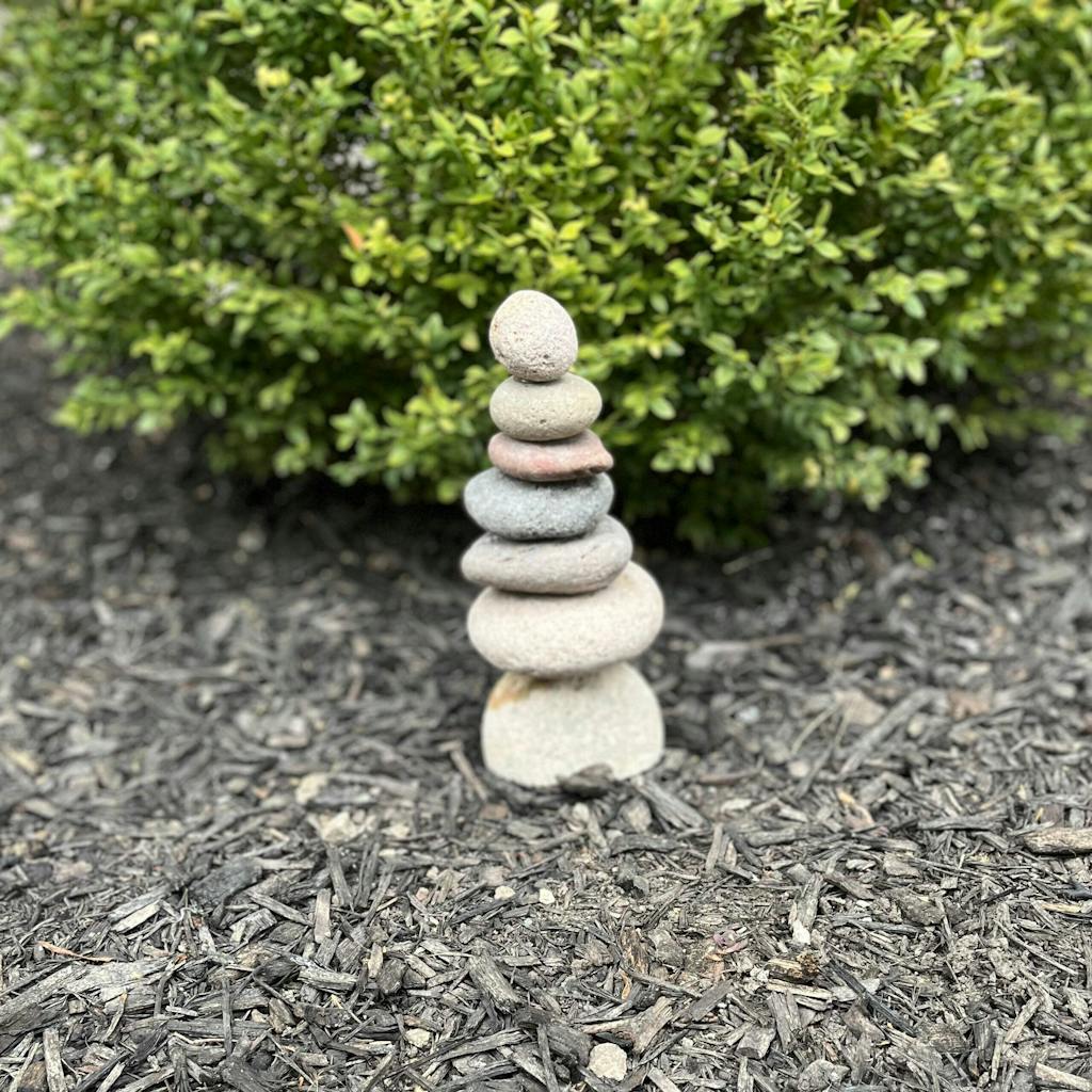 Garden Statue - 7 Stone Cairn – Happy Gardens
