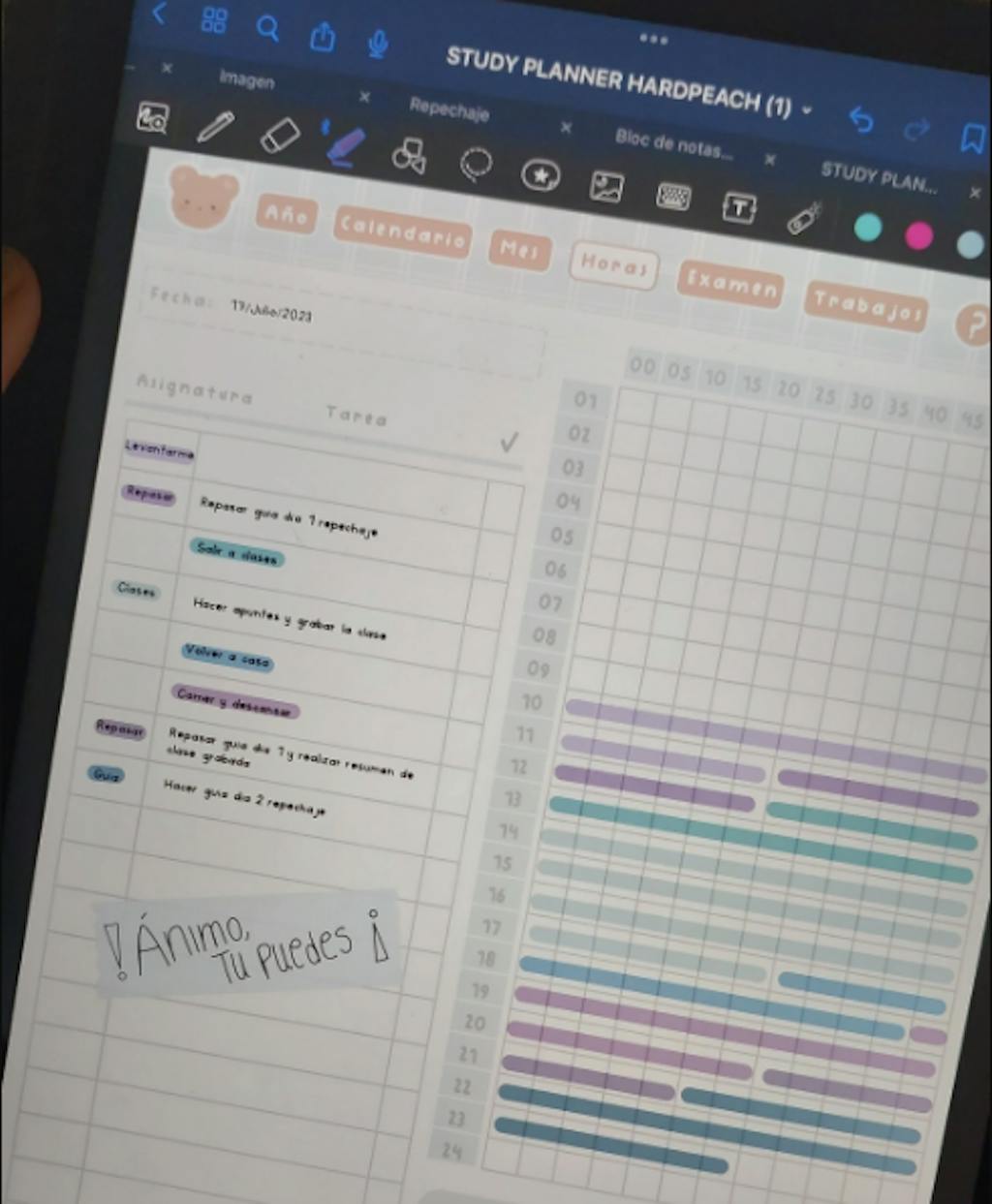 Study planner digital: Planificador de estudio | HardPeach