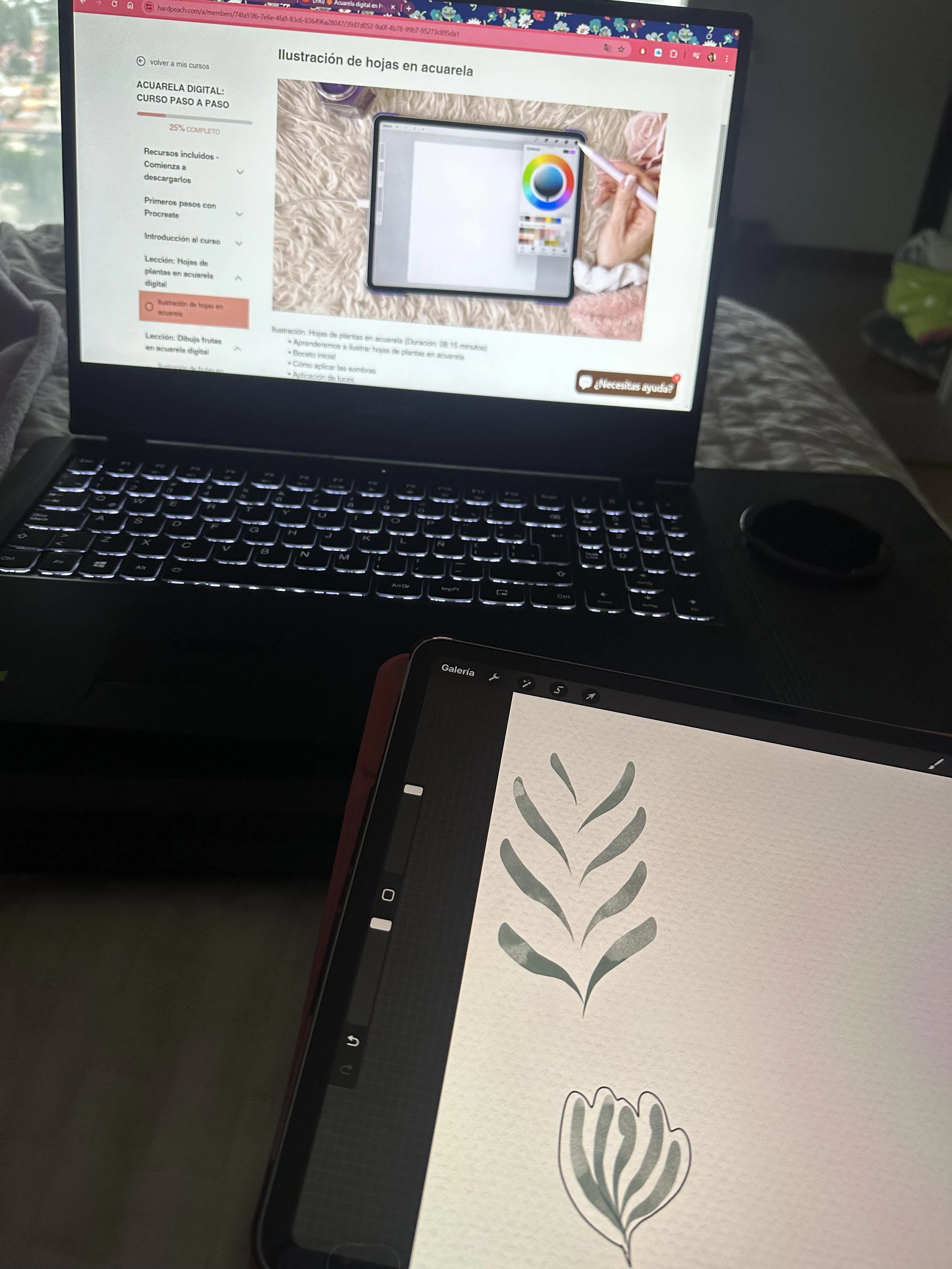 Acuarela digital en Procreate: curso completo y pinceles | HardPeach