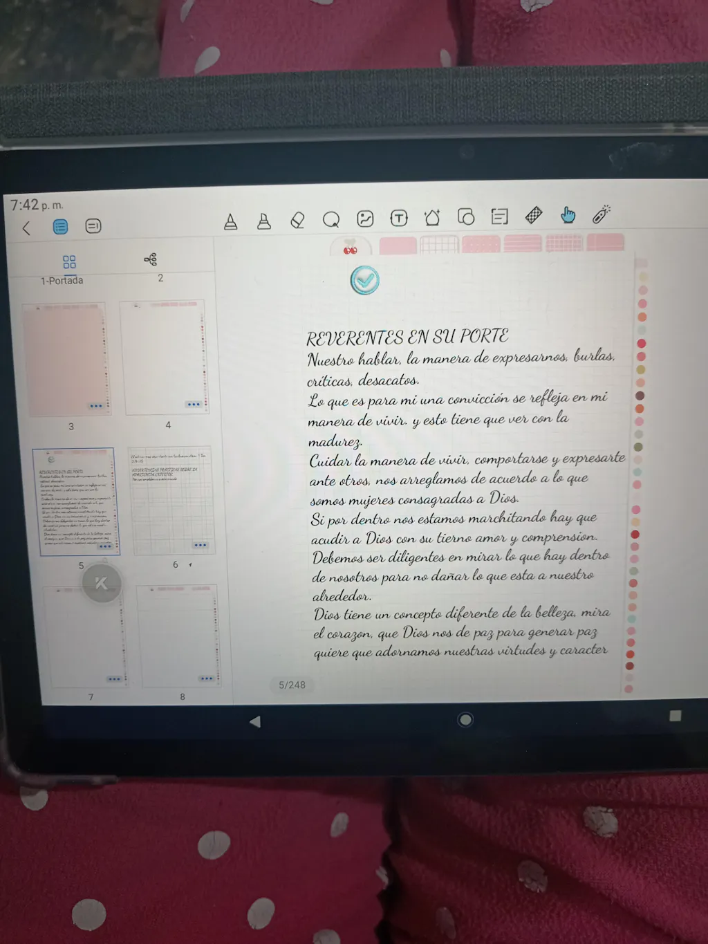CUADERNO DIGITAL PRO+: Edición cerezas. Perfecto para estudiantes, not ...