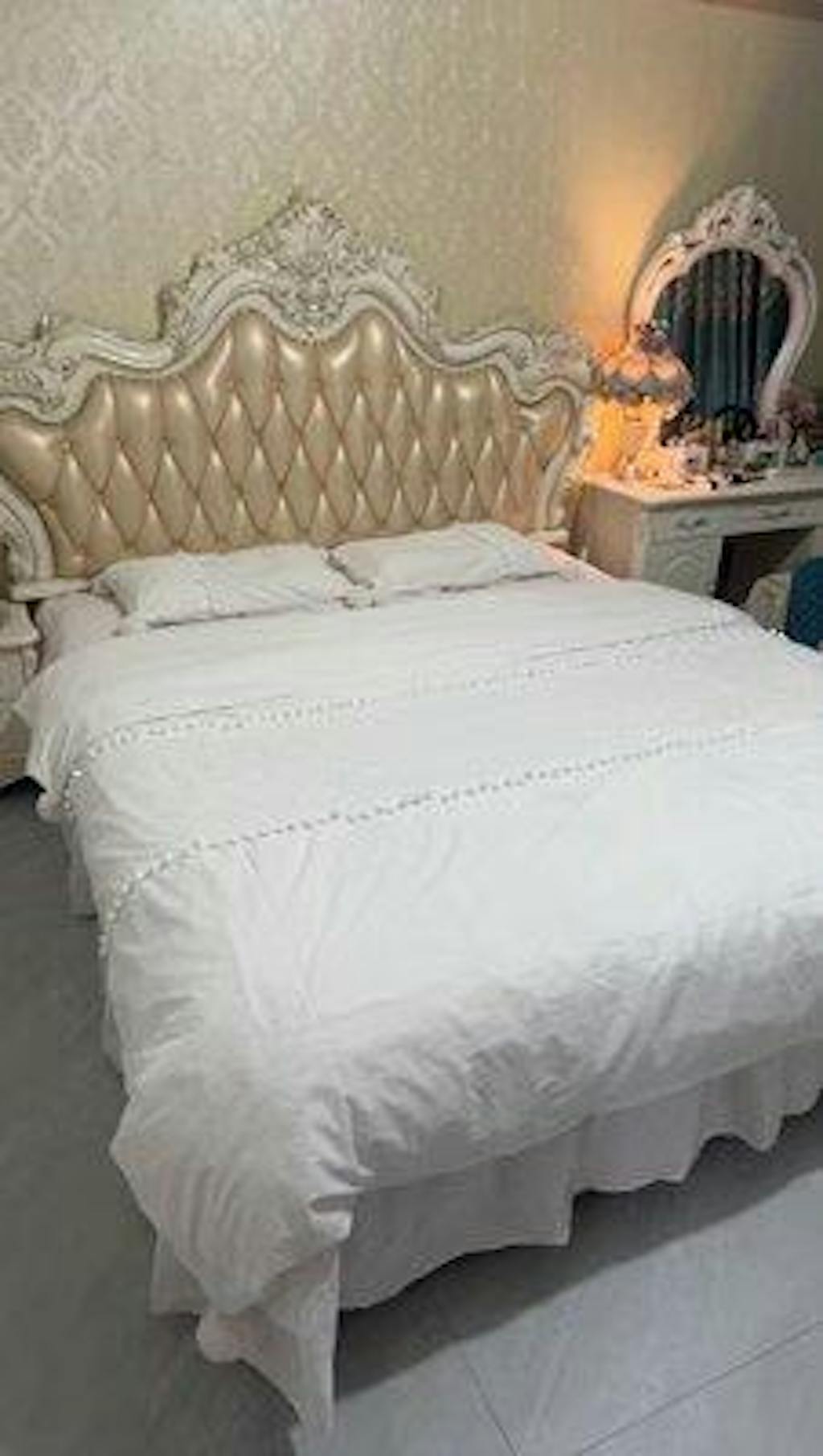 French Princess Pure Cotton Quilt Lace Four-Piece Bed Set | Harmony Gallery