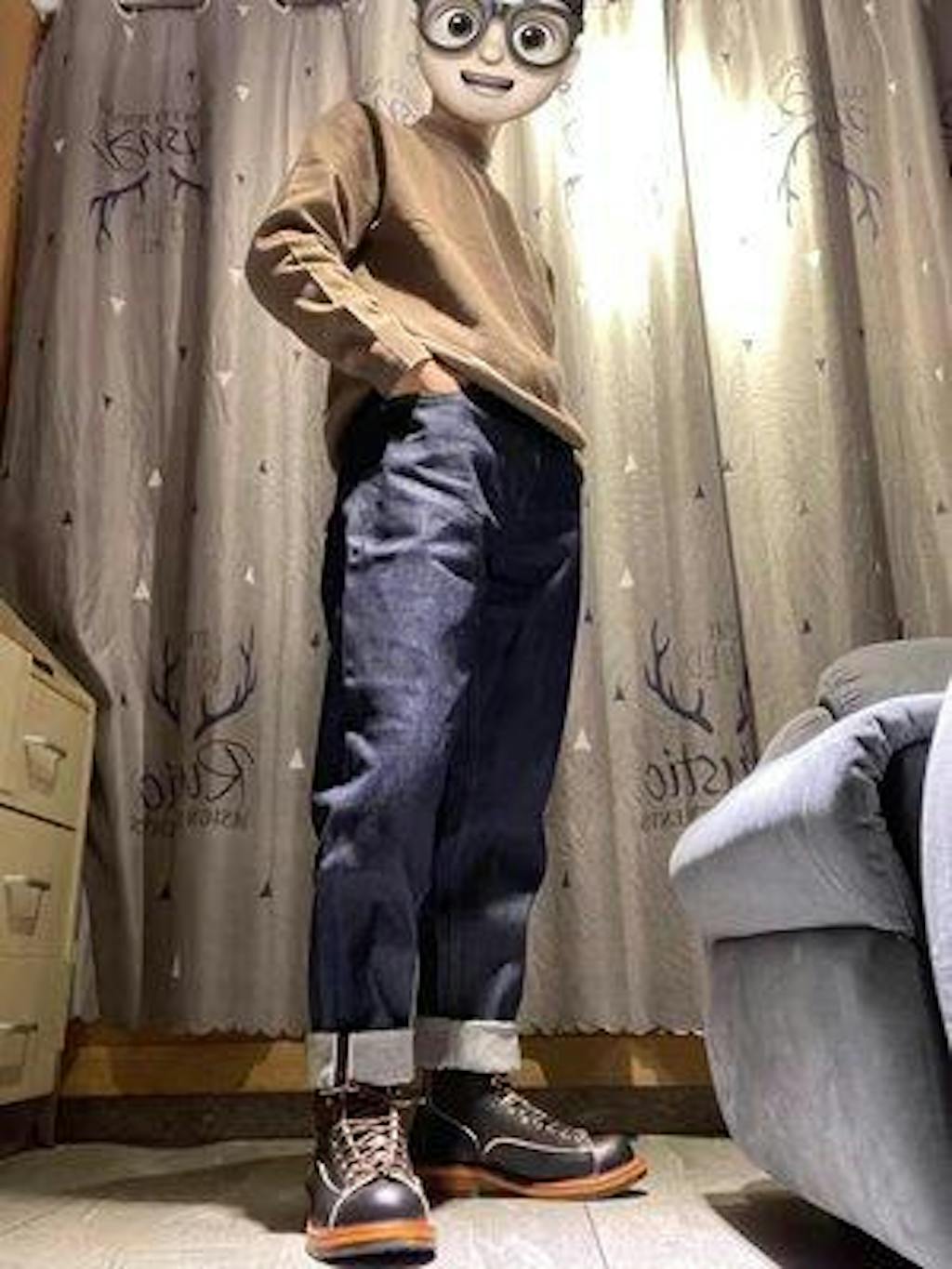 Tooling Retro Denim Straight Long Men's Jeans | Harmony Gallery