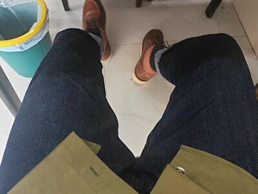 Tooling Retro Denim Straight Long Men's Jeans | Harmony Gallery