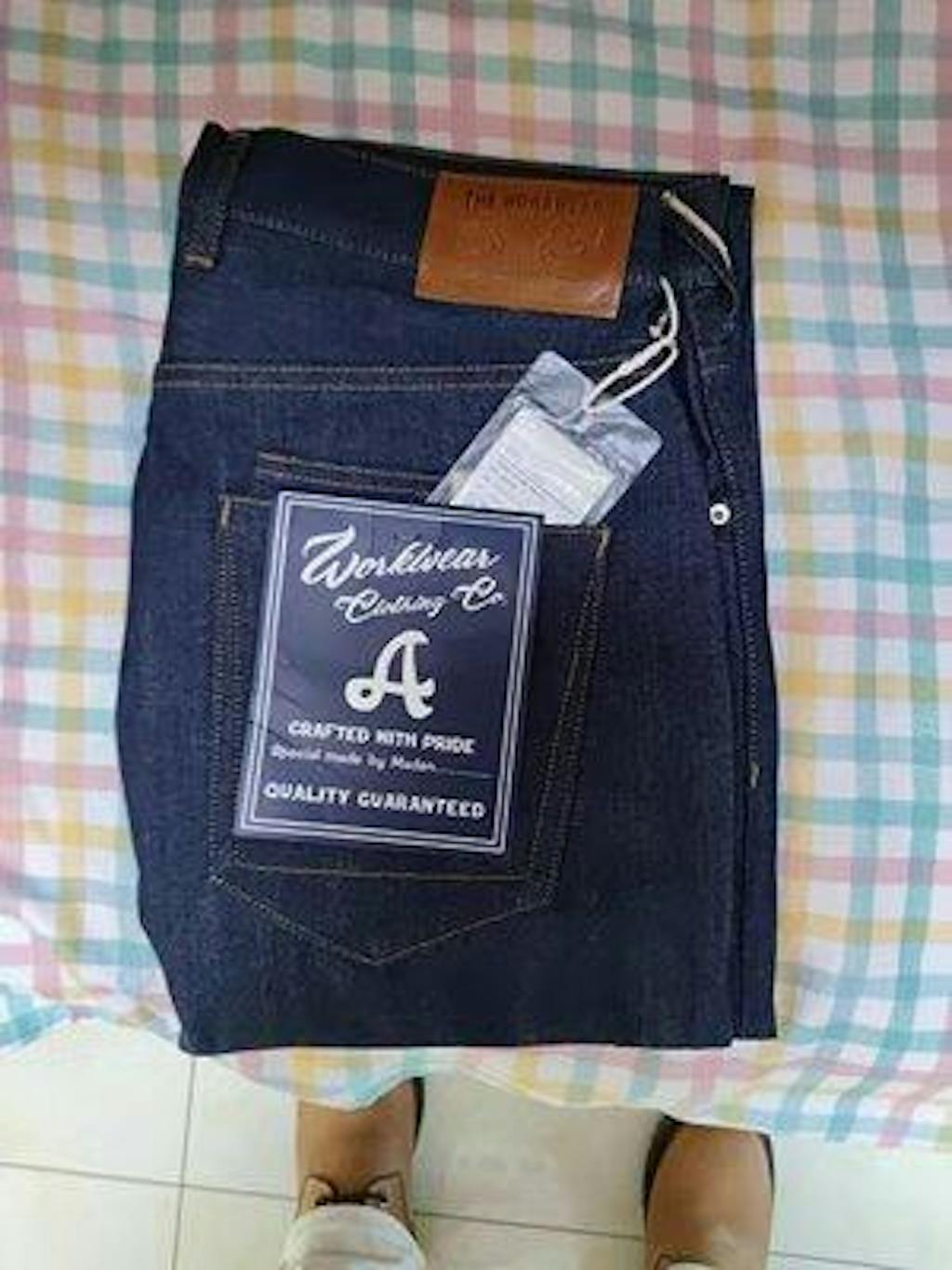 Tooling Retro Denim Straight Long Men's Jeans | Harmony Gallery