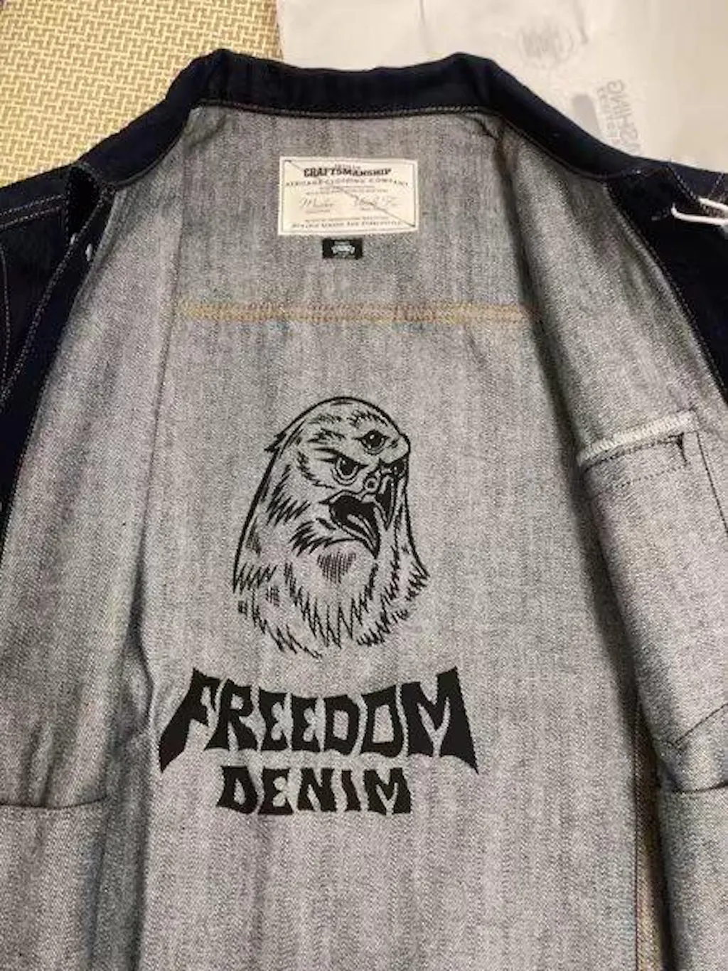 American Retro Workwear Heavyweight Denim Men's Jacket | Harmony Gallery