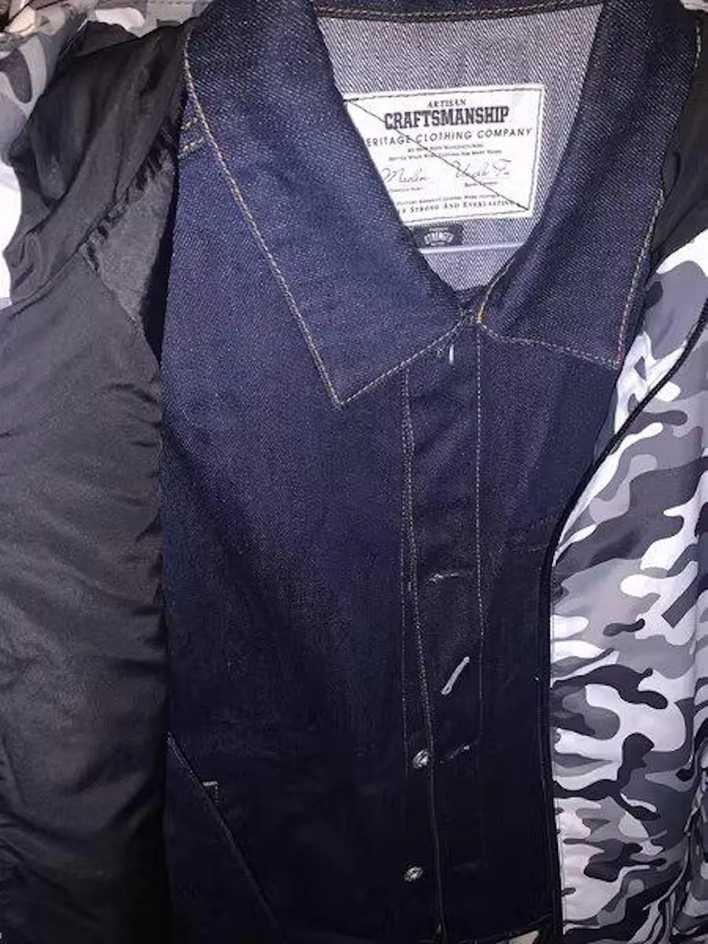 American Retro Workwear Heavyweight Denim Men's Jacket | Harmony Gallery