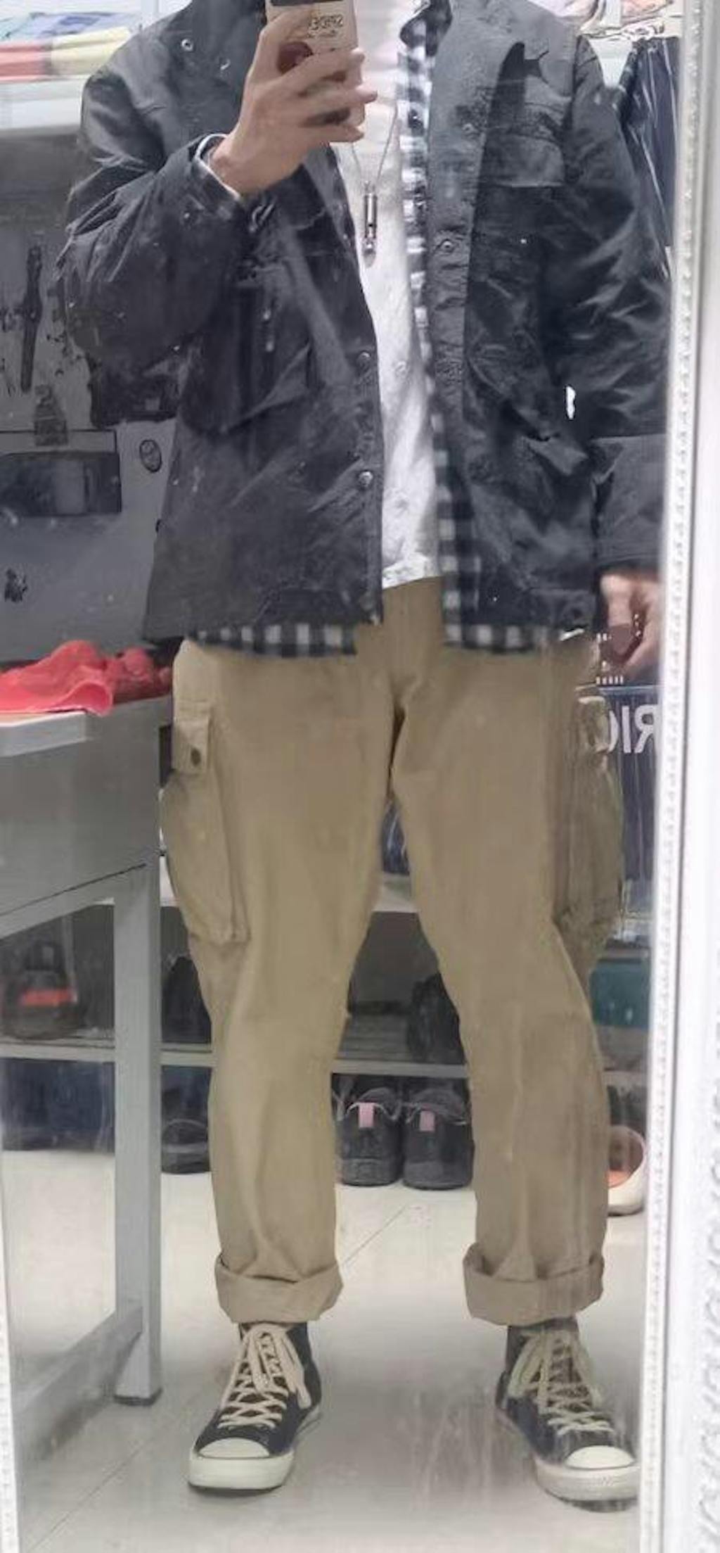 Tooling American Retro Khaki Tapered Casual Men's Trousers | Harmony ...