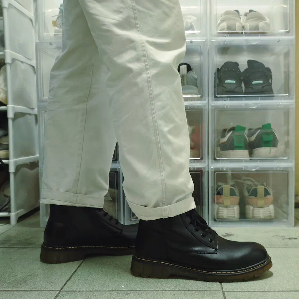 Mid-Cut Tooling All-Match British Style Unisex Martin Boot | Harmony ...