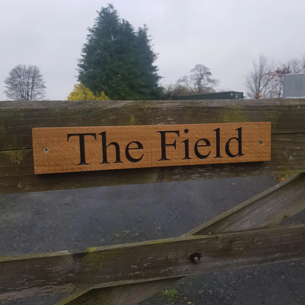 Wooden House Signs - Hartwood Timber