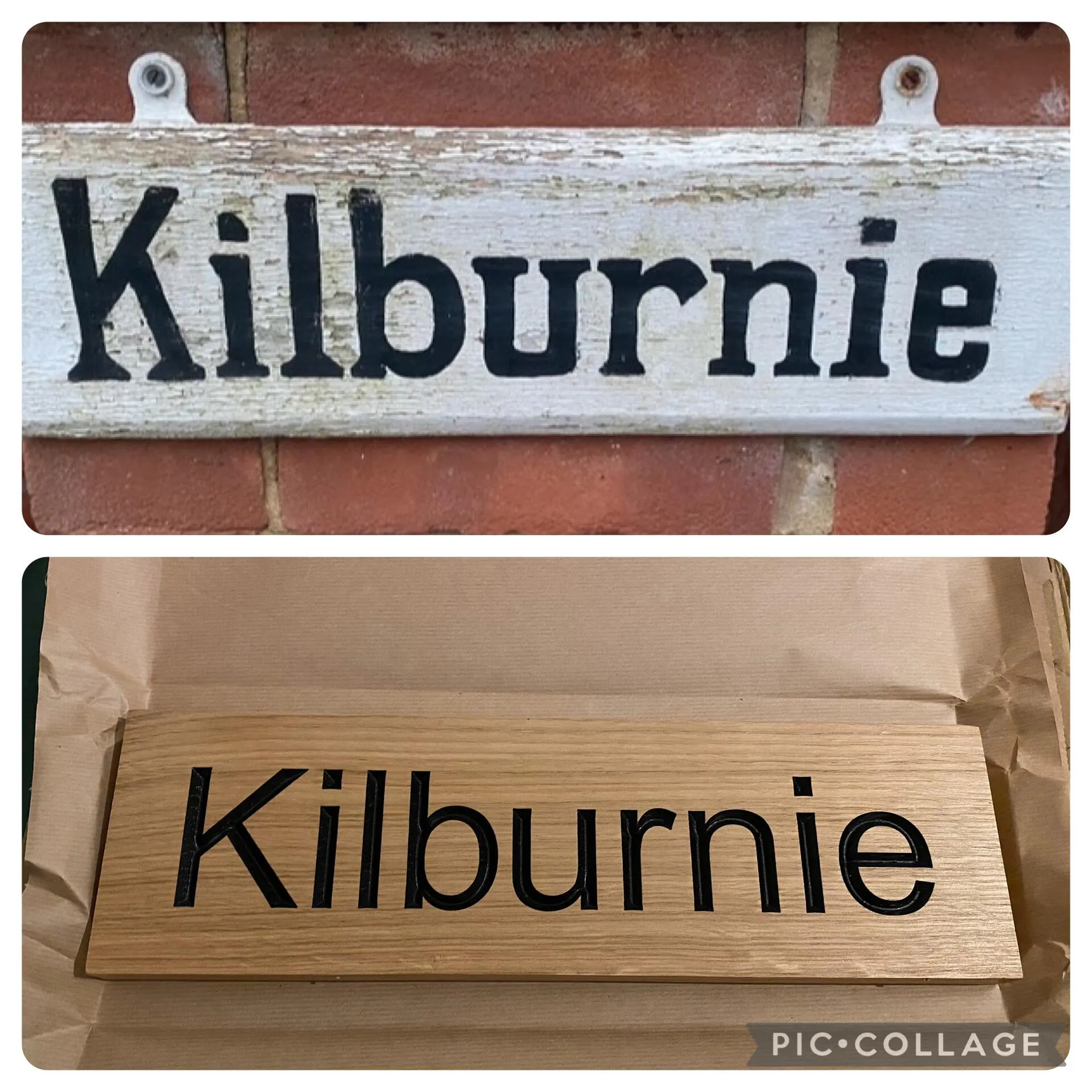Wooden House Signs - Hartwood Timber