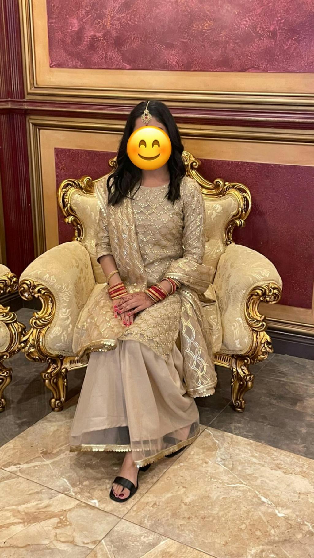 Buy Beige Traditional Gharara Suit In USA, UK, Canada, Australia ...