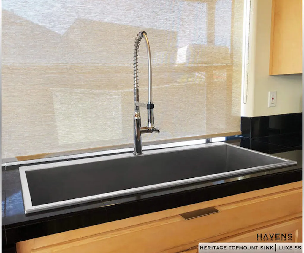 Custom Topmount Sink - Stainless Steel - Havens | Luxury Metals