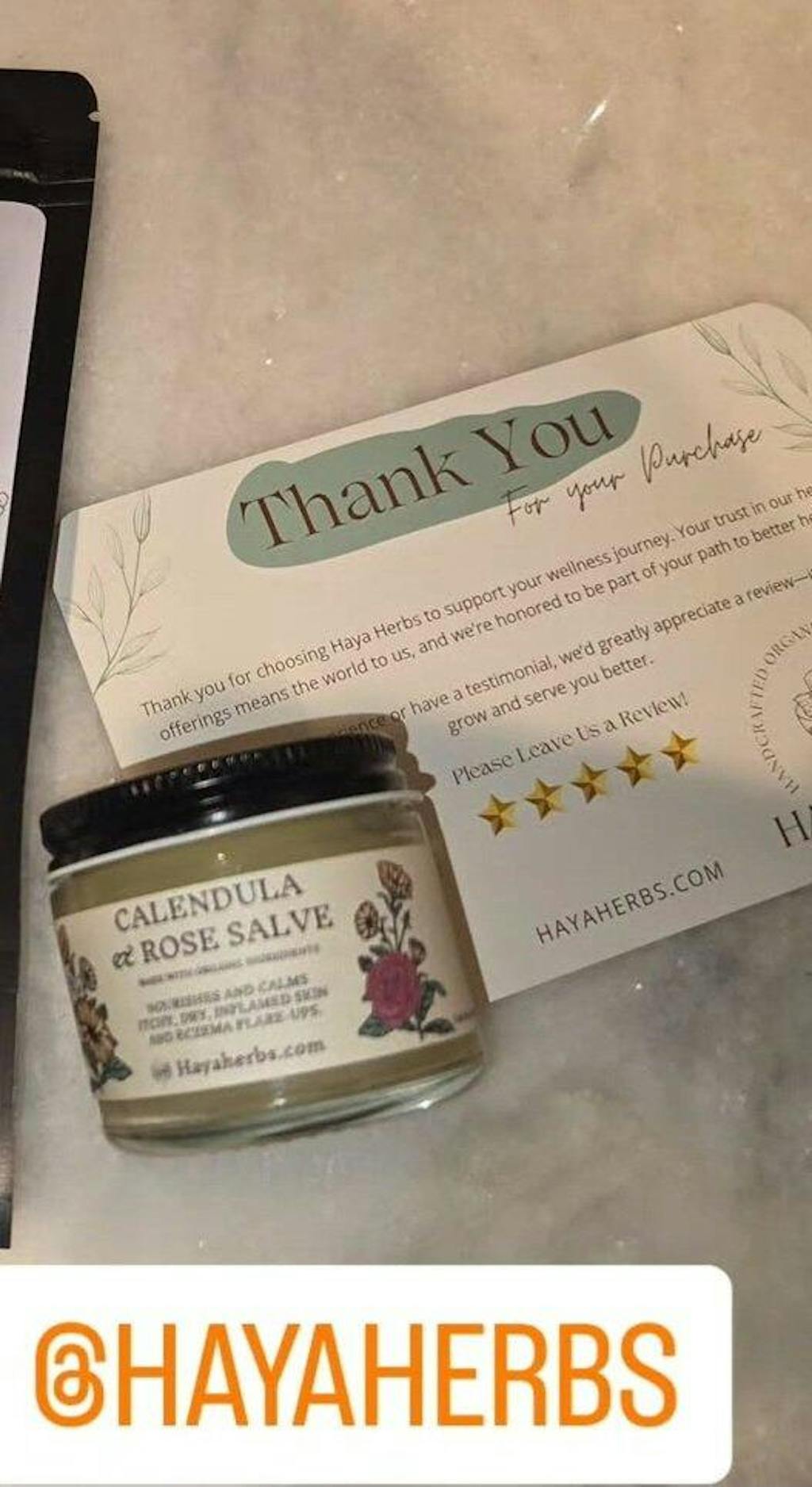 Calendula & Rose Salve – Haya Herbs