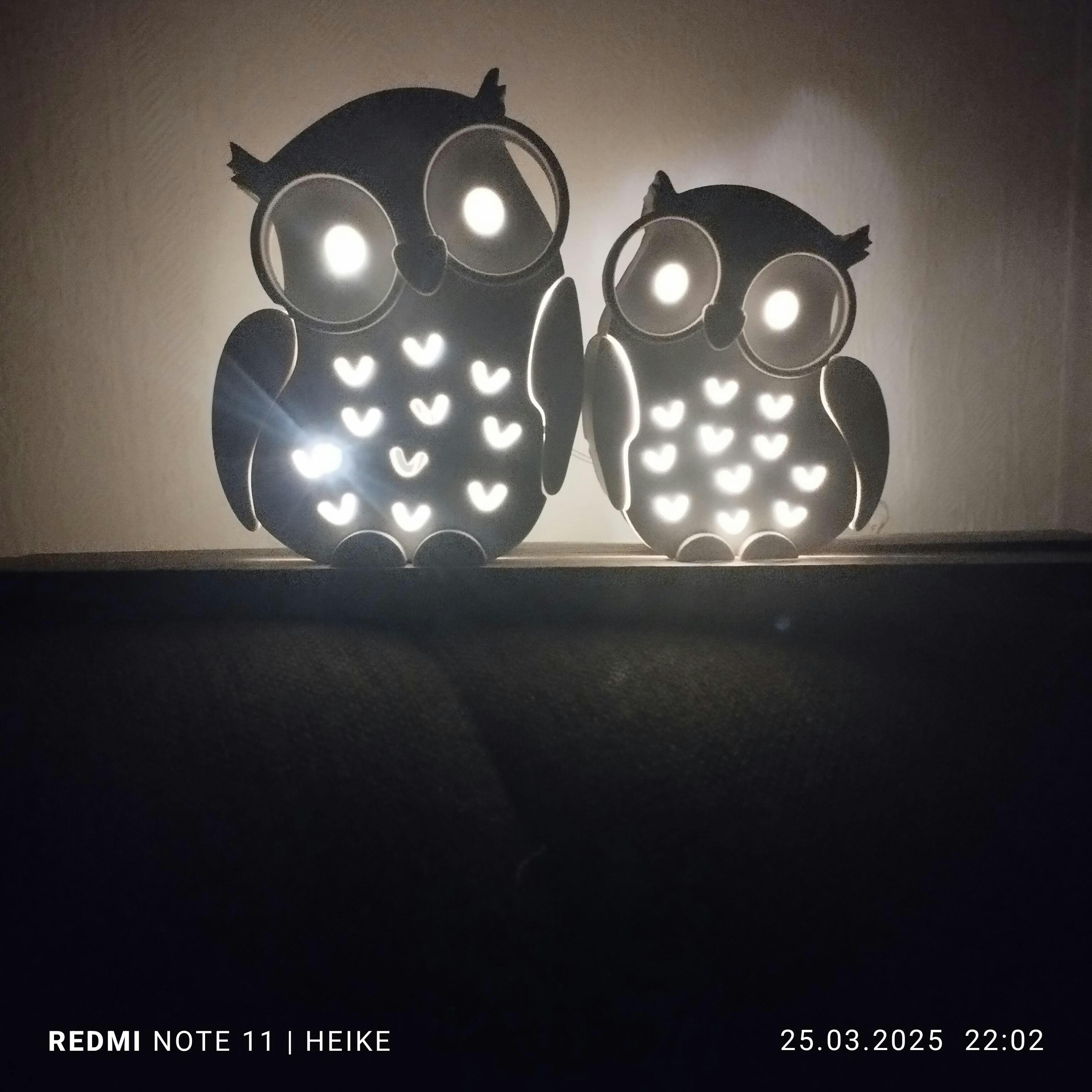 EMMA Eule "groß" 8cm Lichtkörper [Silikon-Gießform] – hbnwll