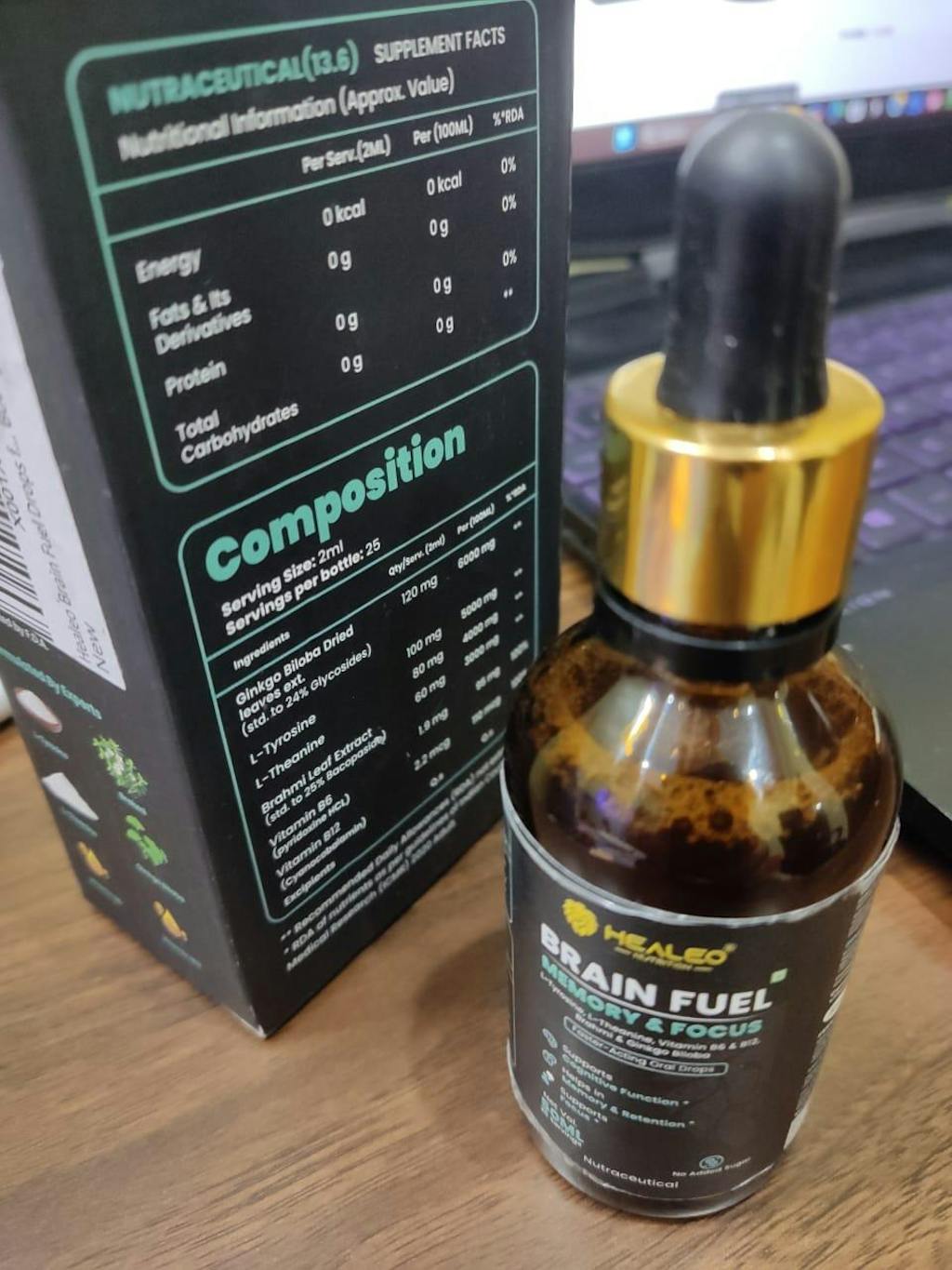 Brain Fuel Drops | Boost Focus, Clarity & Memory | Healeo