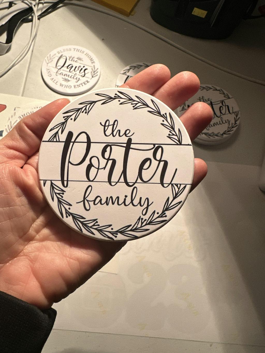 SubliCraft Sublimation Blank Ceramic Coaster - 3.5 Round | Heat Press ...