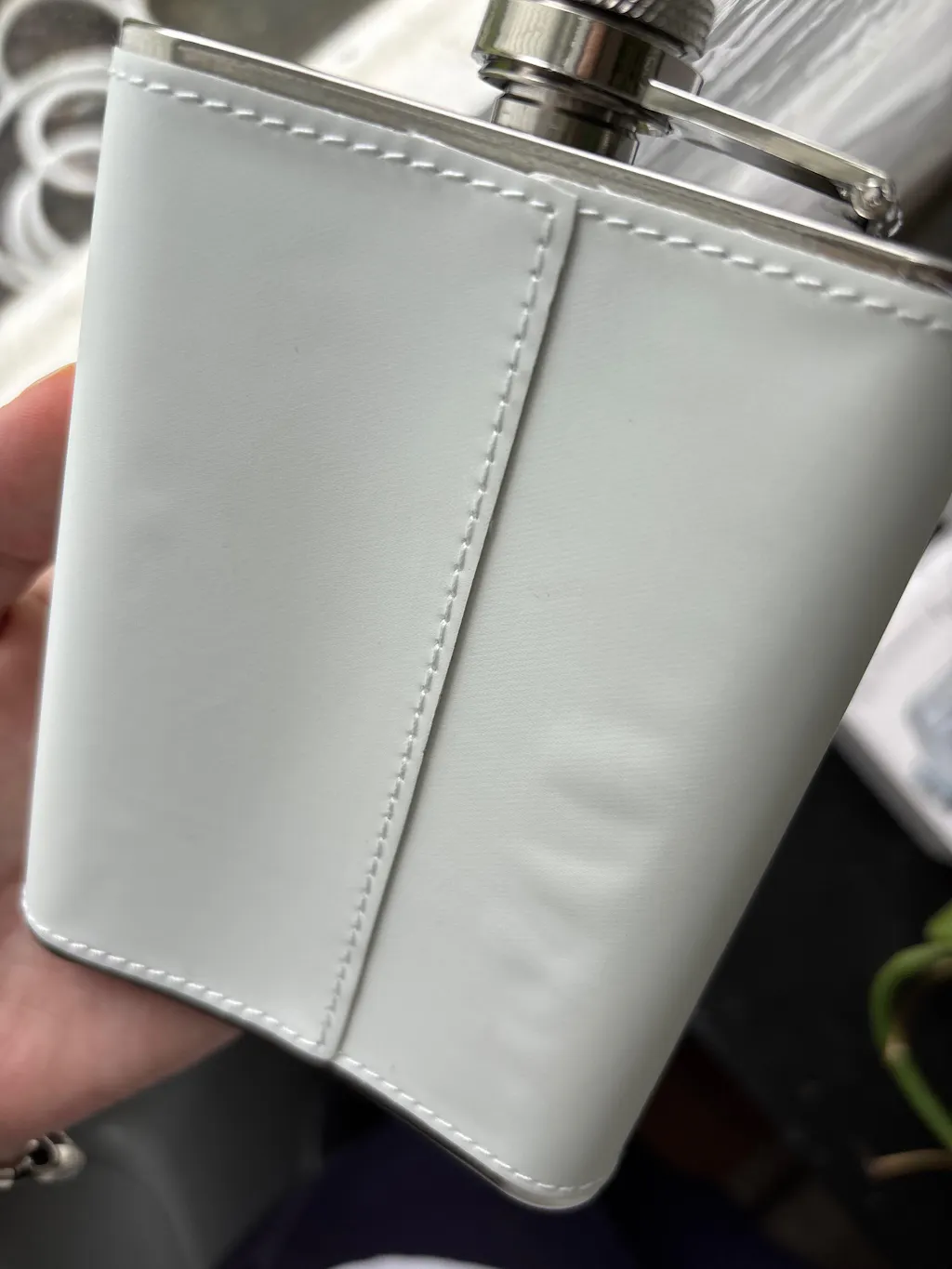 HPN SubliCraft 8 oz. Stainless Steel Flask with Sublimation PU Cover ...