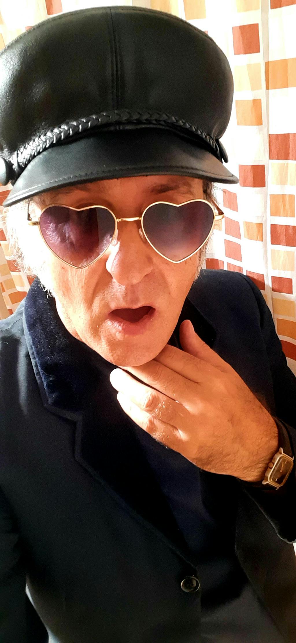 John Lennon Leather Cap – Helen Anderson Designs