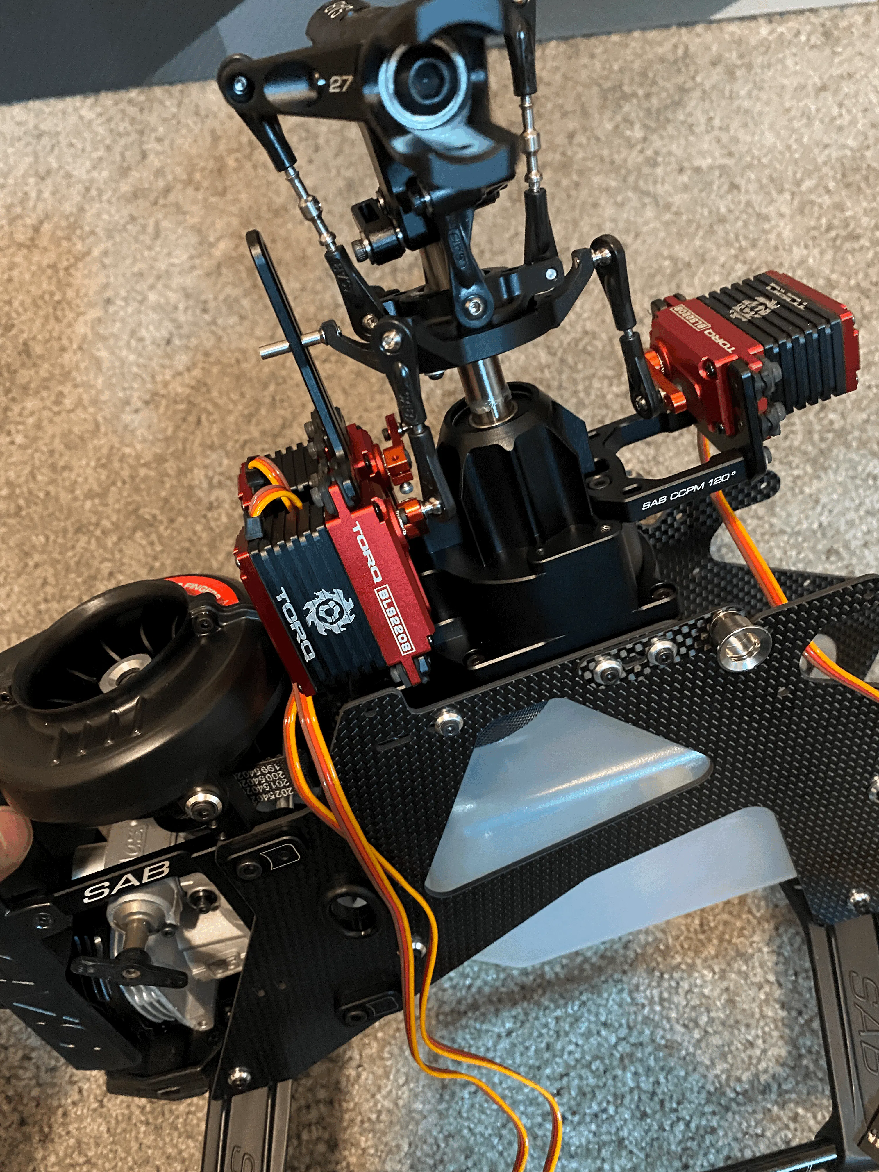 TORQ Full Size HV Brushless Rudder Helicopter Servo