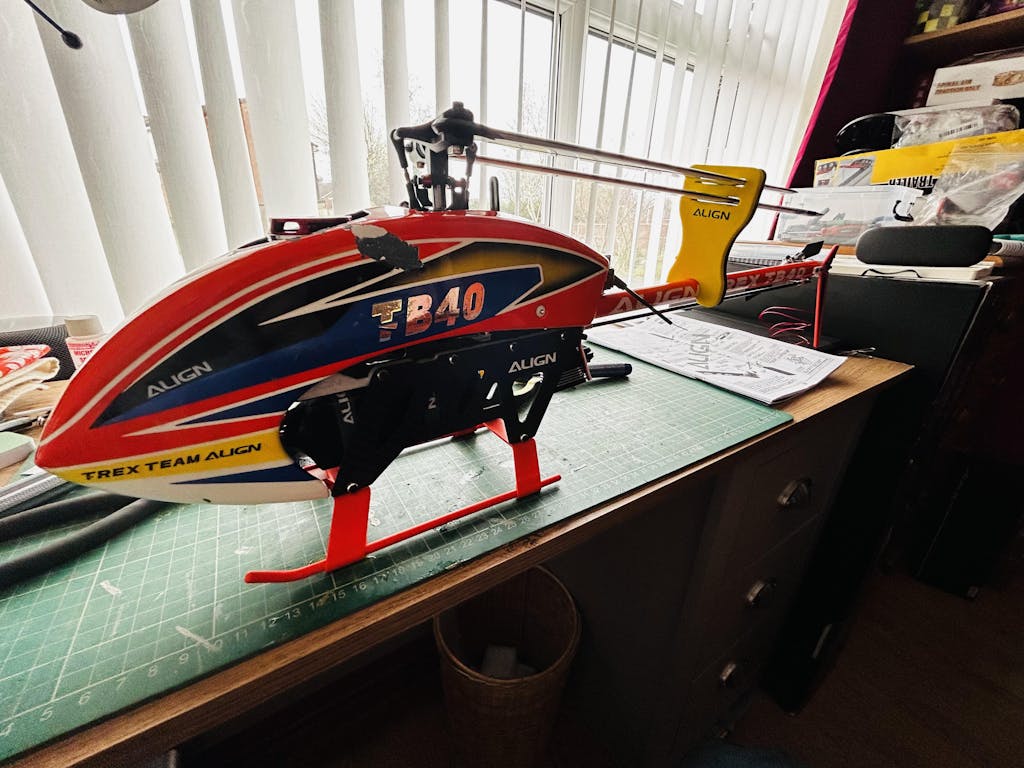 Align TB40 Carbon Fiber Tail Boom - Orange | HeliDirect