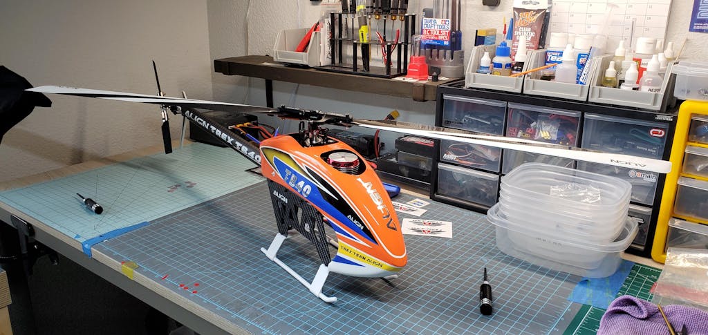 Align TB40 Painted Canopy - Orange | HeliDirect