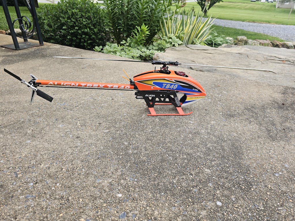 Align TB40 Carbon Fiber Tail Boom - Orange | HeliDirect