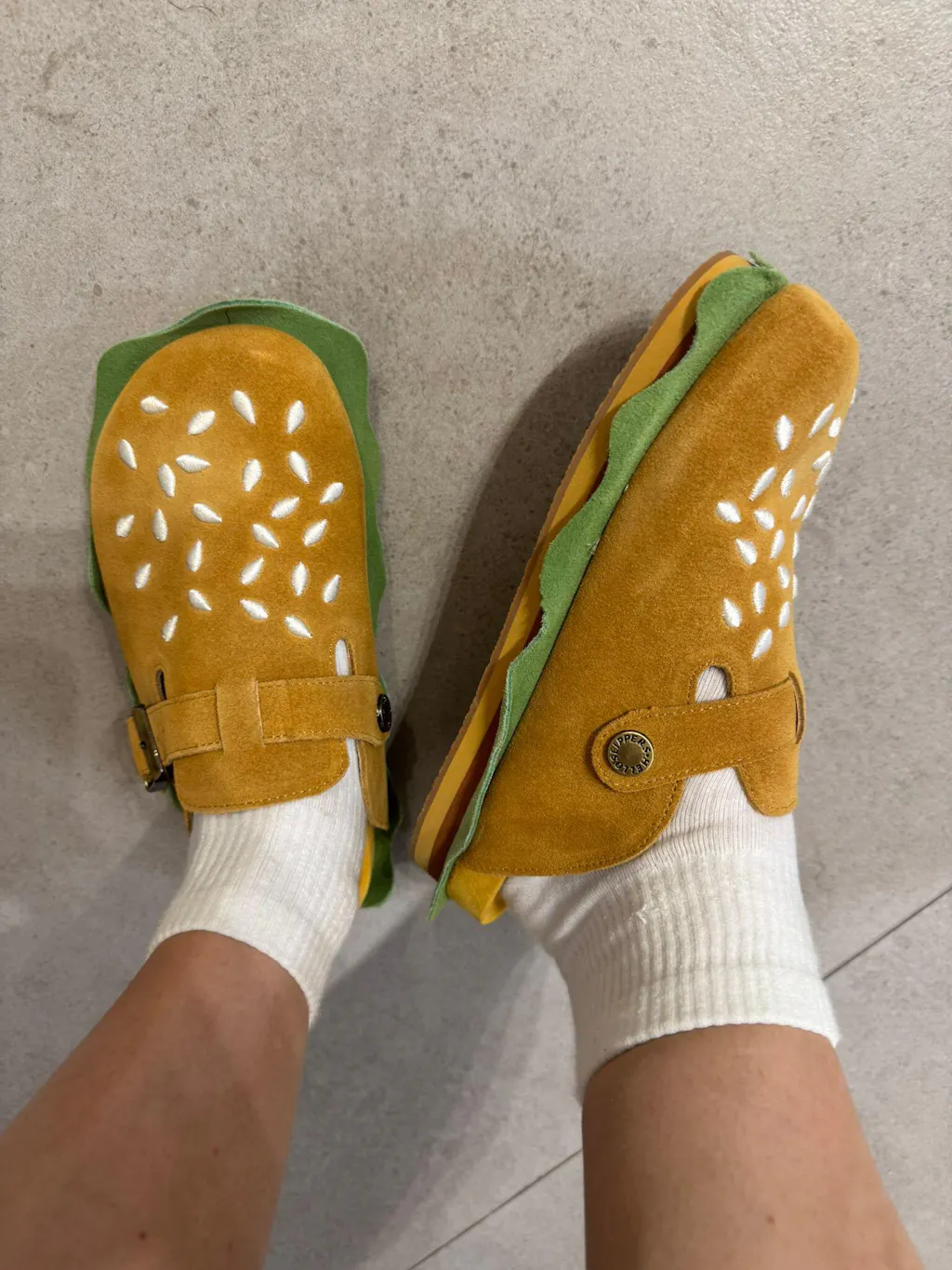 Burger Slippers: Burger-Themed Cork-Soled Mules for Everyday Wear ...