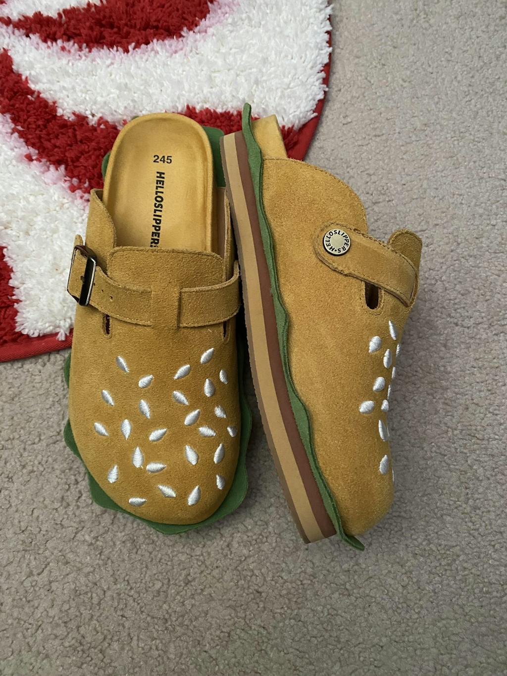 Burger Slippers: Burger-Themed Cork-Soled Mules for Everyday Wear ...