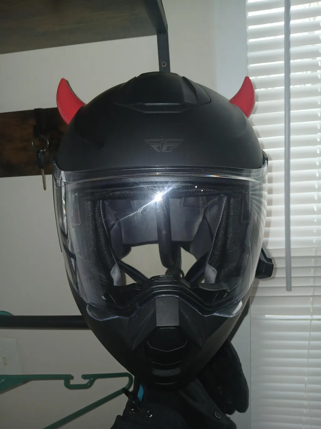 Shop Our Small Red Devil Horns for Helmet | Helmet Flair