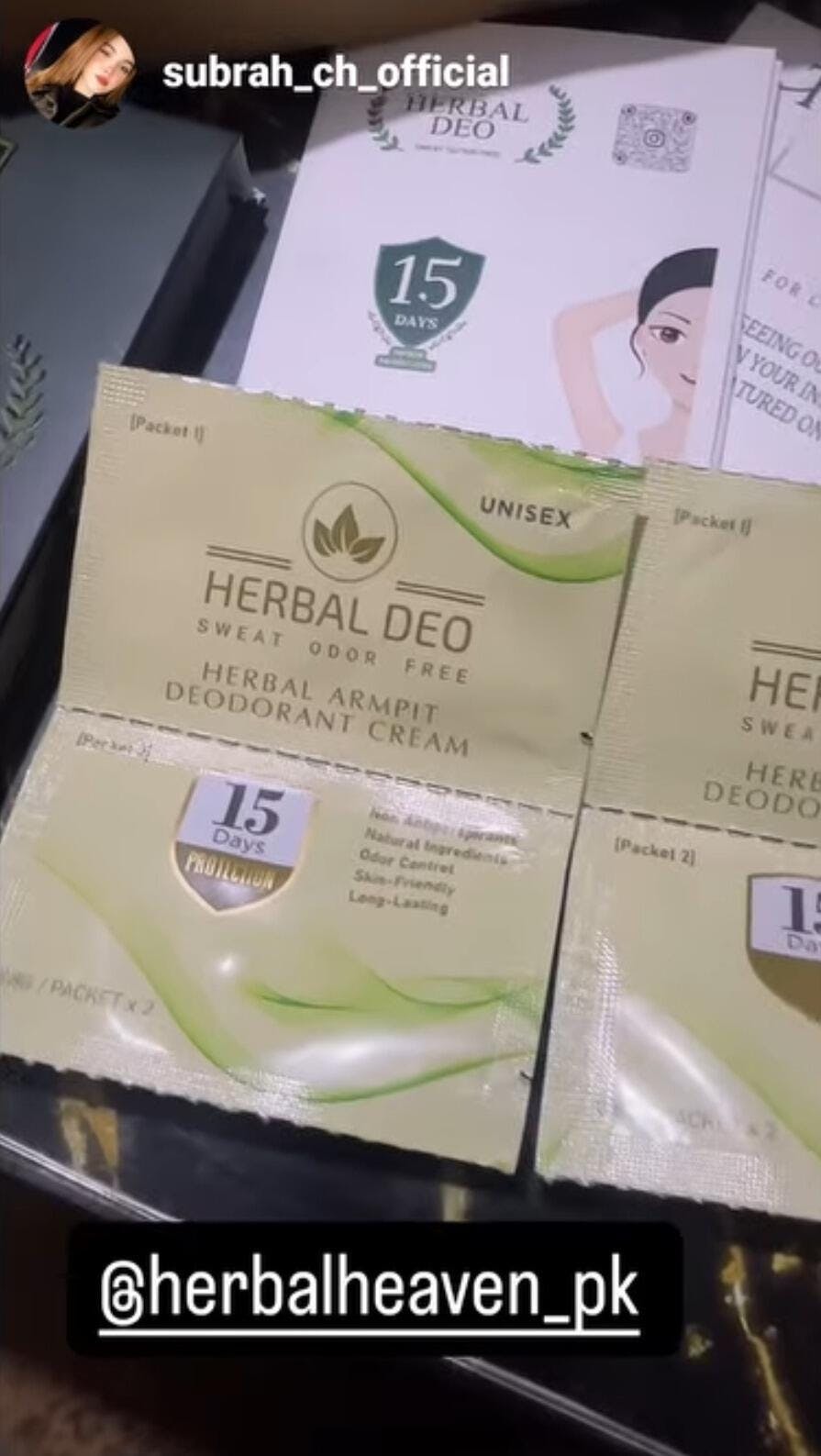 100% Natural Deodorant - No Body Odor for 15 Days With One Application – Herbal Heaven