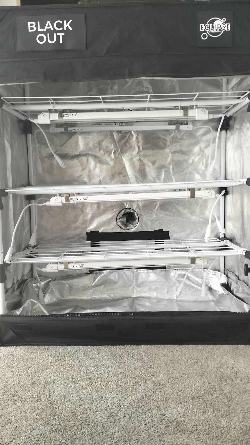 Eclipse Black out 3 Tier Propagation Tent - 80X40X100cm | Herbal House