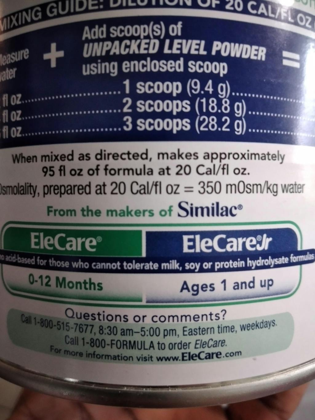 Elecare Infant Hypoallergenic Formula | Shop Elecare at HerbsPro