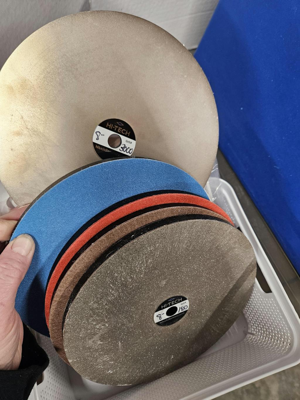 Electroplated diamond laps