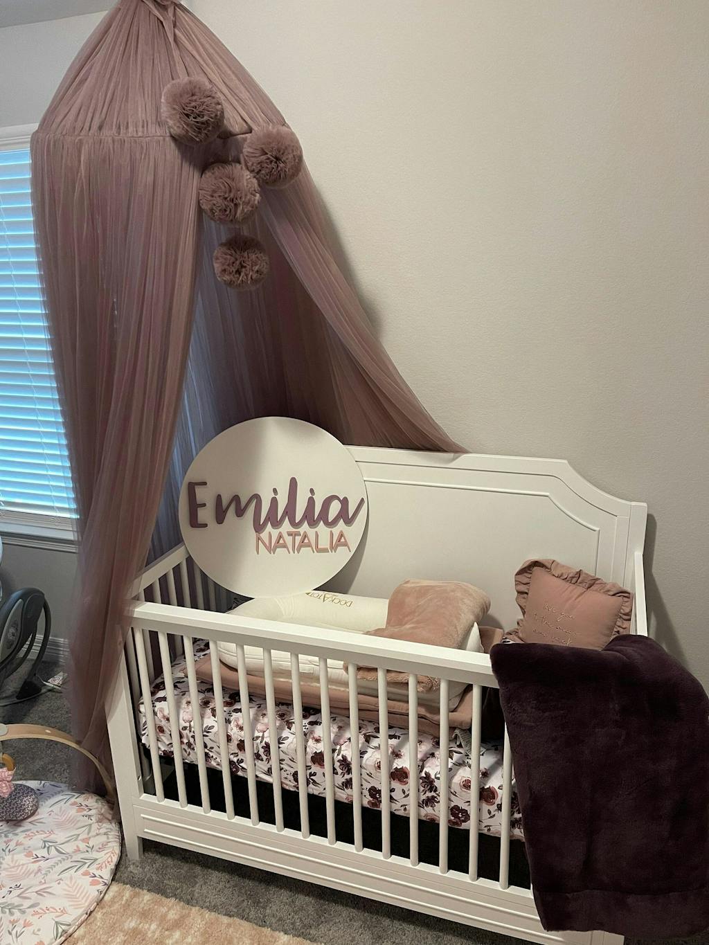 Myles Patrick Round Name Sign – Hickory Hollow Designs