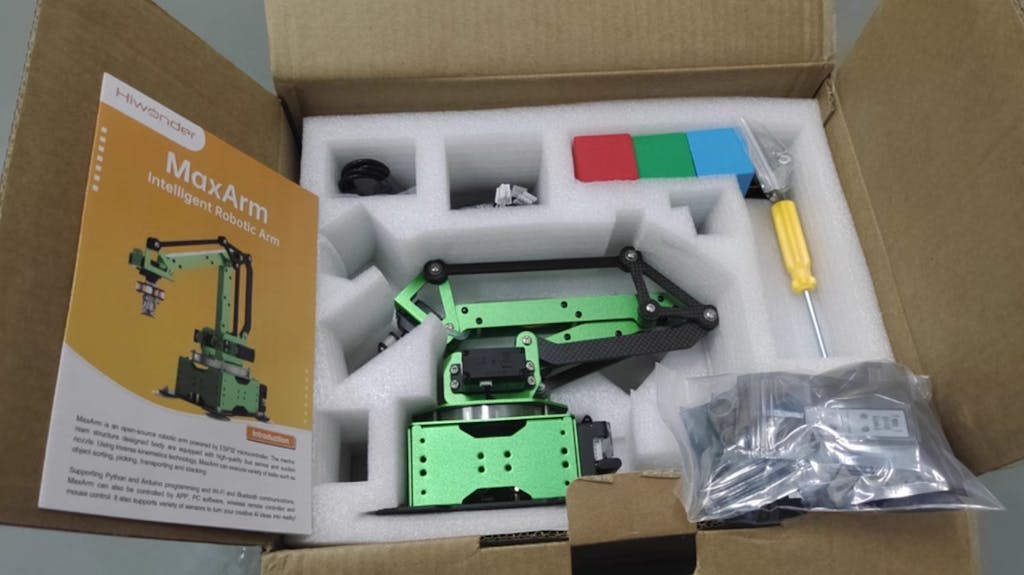 Hiwonder MaxArm Open Source Robot Arm Powered by ESP32 Support Python