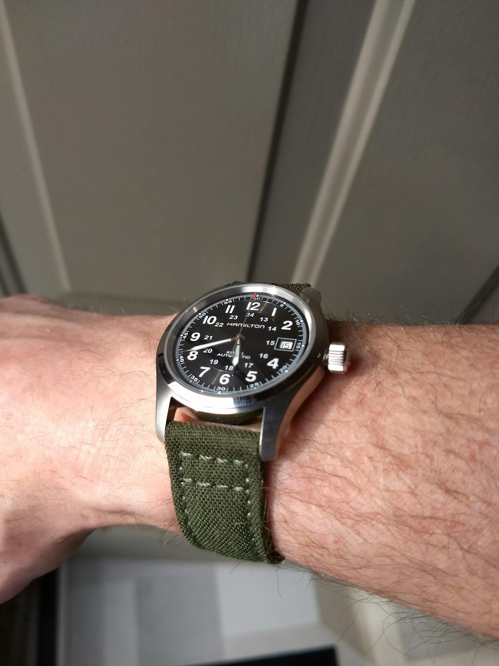 Hadley-Roma Red Cordura / Canvas Watch Band Strap