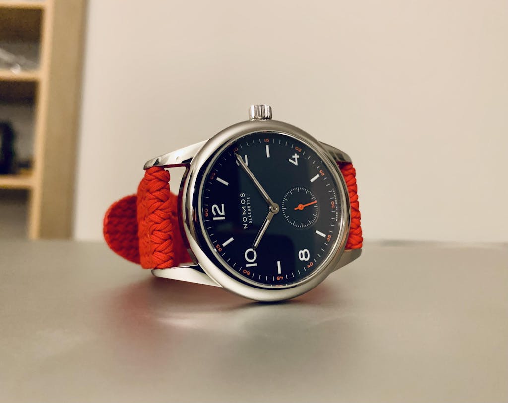 EULIT Palma Pacific Red Perlon Watch Strap | Holben's