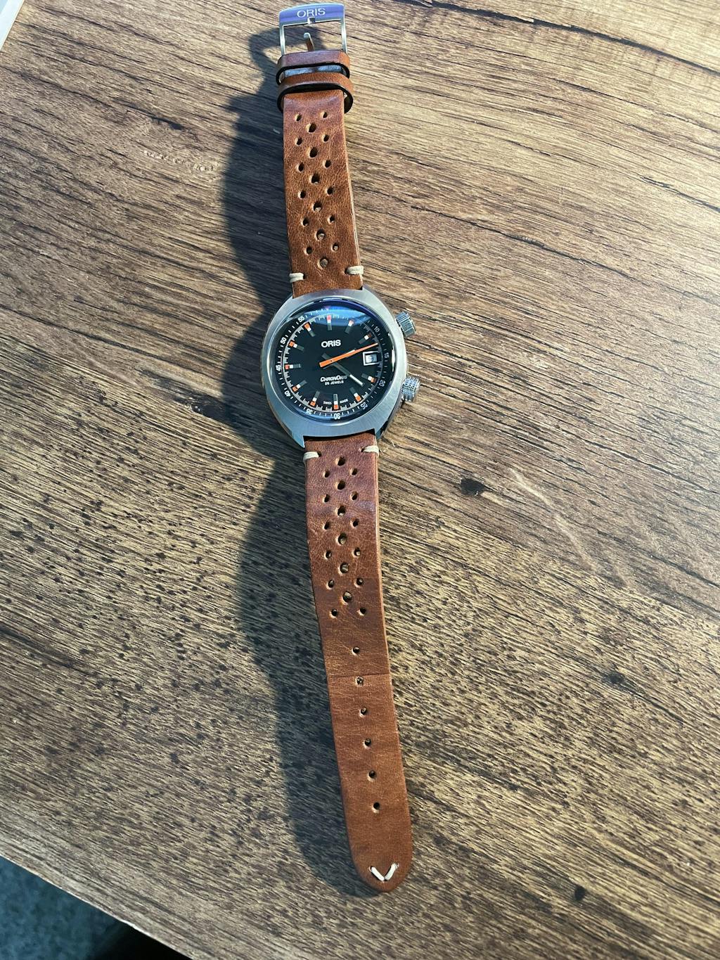 Fluco Hunter Swamp Vegetable-Tanned Leather Watch Strap | Holben's